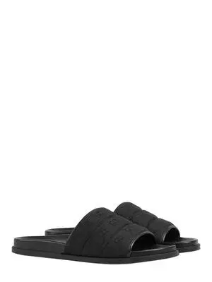 Gucci Padded Gg Sandals - Black