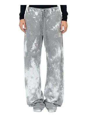 MAISON MARGIELA Drawstring Painted Trousers - Gray