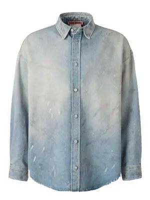 Acne Studios Long-sleeved Denim Shirt - Gray