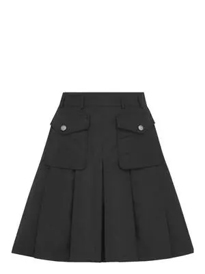 Dior Pleated Skirt With Belt Loops - Black