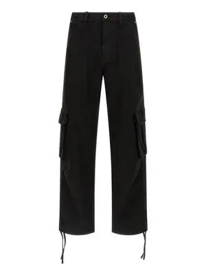 Loewe Straight-leg Cargo Trousers - Black