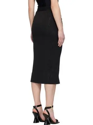 Versace Embellished Midi Skirt - Black