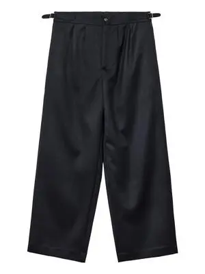 BODE Wide-leg Casual Pants - Navy Blue