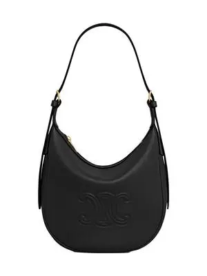Celine Small Heloise Bag In Supple Grained Calfskin - Black