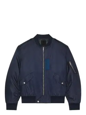 Givenchy Givenchy Medallion Embroidered Bomber Jacket Navy
