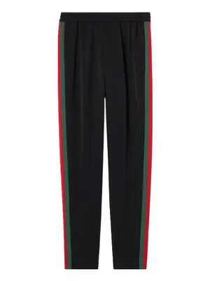 Gucci Sportswear Pants With Web Detailing - Black