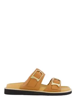 Santoni Double-buckle Flat Sandals - Multicolor