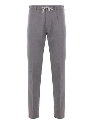 Eleventy Belt Loop Casual Pants - Gray