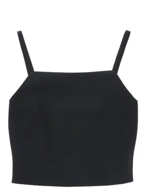 Sportmax Sleeveless Top With Buckle Detail - Black