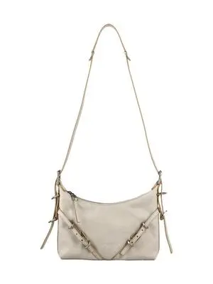 Givenchy Givenchy Logo Detailed Zipped Shoulder Bag Ivory White