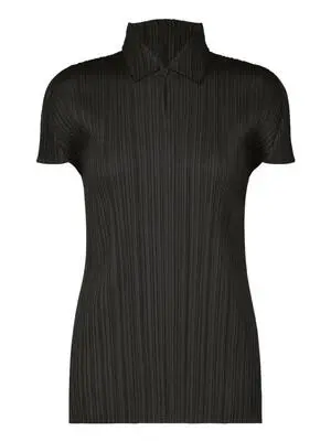 PLEATS PLEASE BY ISSEY MIYAKE Pleats Please By Issey Miyake Short Sleeve Polo