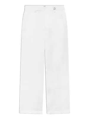 Casablanca Monogram Straight Leg Trousers - White