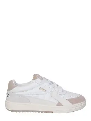 Palm Angels Logo Round-head Low-cut Casual Sneakers - White