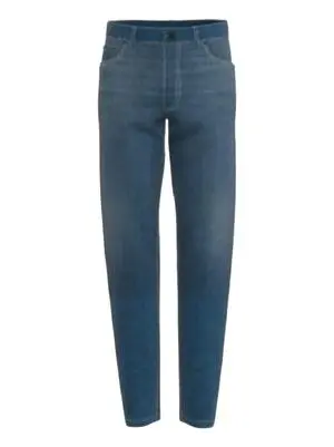 Burberry Logo Patch Straight-leg Jeans - Blue