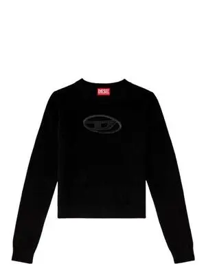 DIESEL® M-areesa Jumper With Oval D Logo Detail - Black
