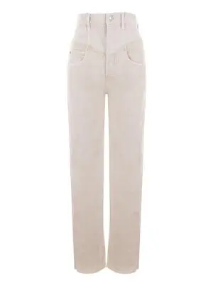 ISABEL MARANT ÉTOILE Isabel Marant Noemie High-Waisted Jeans With Tassel Details