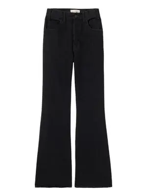 NILI LOTAN Flared Corduroy Trousers - Black