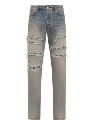 Amiri Slim Fit Jeans With Vintage Effect - Antique Indigo