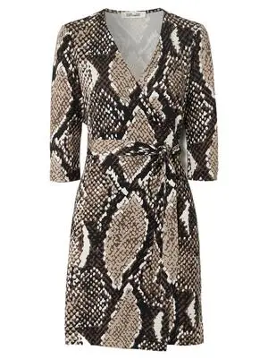 Diane Von Furstenberg Printed Wrap Dress - Multicolor