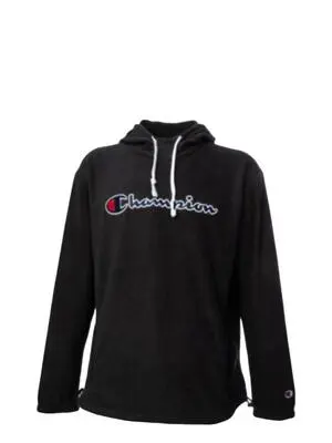 Champion Hooded Sweater With Logo - Black
