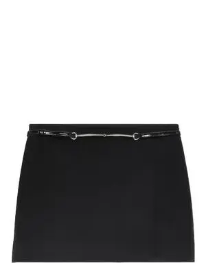 GUCCI Gucci Horsebit Detail Front Slit Mini Skirt