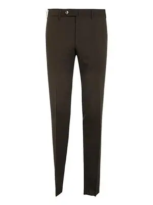 PT TORINO Mid-rise Slim-fit Trousers - Black