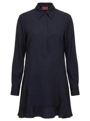 Gucci Long-sleeved Shirt Dress - Black
