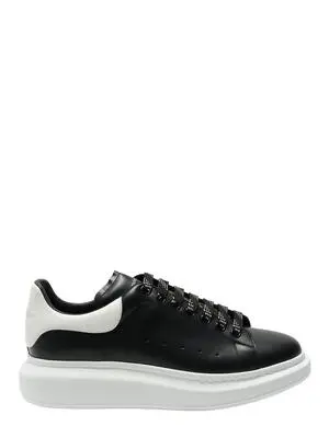 Alexander McQueen Oversized Lace-up Sneakers - Black White