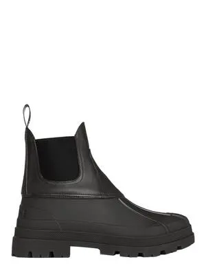 Celine Riley Ankle Boot In Calfskin - Black