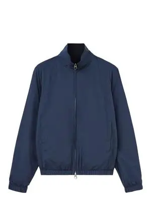 Loro Piana Stand Collar Zip-front Jacket - Navy Blue