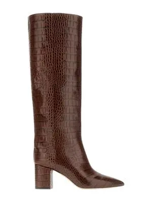 Paris Texas Anja Embossed Knee-length Boots - Brown