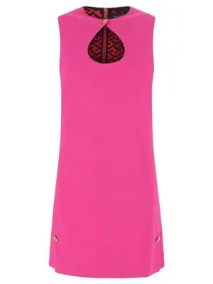 Versace Sleeveless Cut-out Dress - Pink