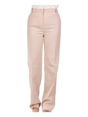 Max Mara Tailored Logo Casual Pants - Nude