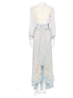 Valentino Garavani Long-sleeved Dress With Bow Detail - White