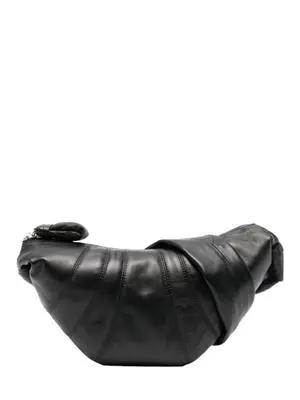 LEMAIRE Small Croissant Knotted Shoulder Bag - Black