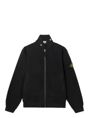 STONE ISLAND Stone Island Logo Patch Zip-Up Track Jacket