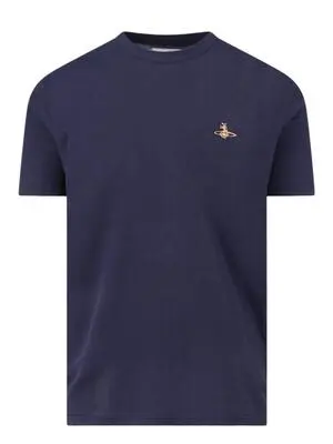 VIVIENNE WESTWOOD Short Sleeve Crewneck T-shirt - Blue