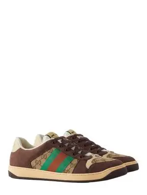 Gucci Web Detailed Lace-up Sneakers - Multi
