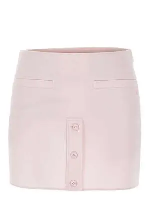 COURREGES Button-detailed Mini Skirt - Pink