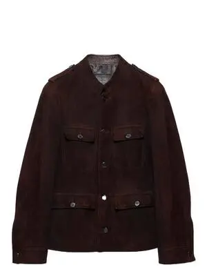 Prada Suede Jacket - Coffee Brown