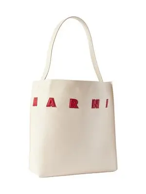 Marni Museo Logo Patch Tote Bag - Nude