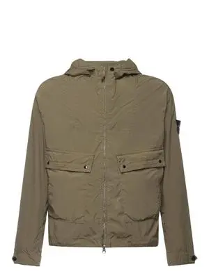 Stone Island Stone Island Zip-Up Hooded Jacket Military Green