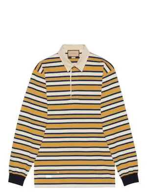 Gucci Striped Polo Shirt - Nude