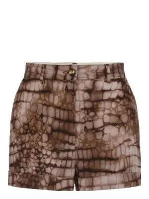 ELISABETTA FRANCHI Elisabetta Franchi Patterned Tailored Shorts