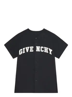 Givenchy College Baseball Shirt In Mesh - Black