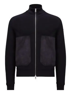 Moncler Zip-up Cardigan - Midnight Blue