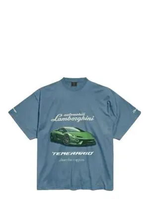 Balenciaga X Automobili Lamborghini Oversized T-shirt - Blue