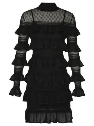 Zimmermann Crush Mini Dress - Black