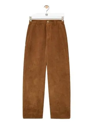 Loewe Wide-leg Corduroy Trousers - Brown