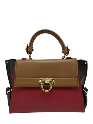 FERRAGAMO Top Handle Shoulder Bag - Brown